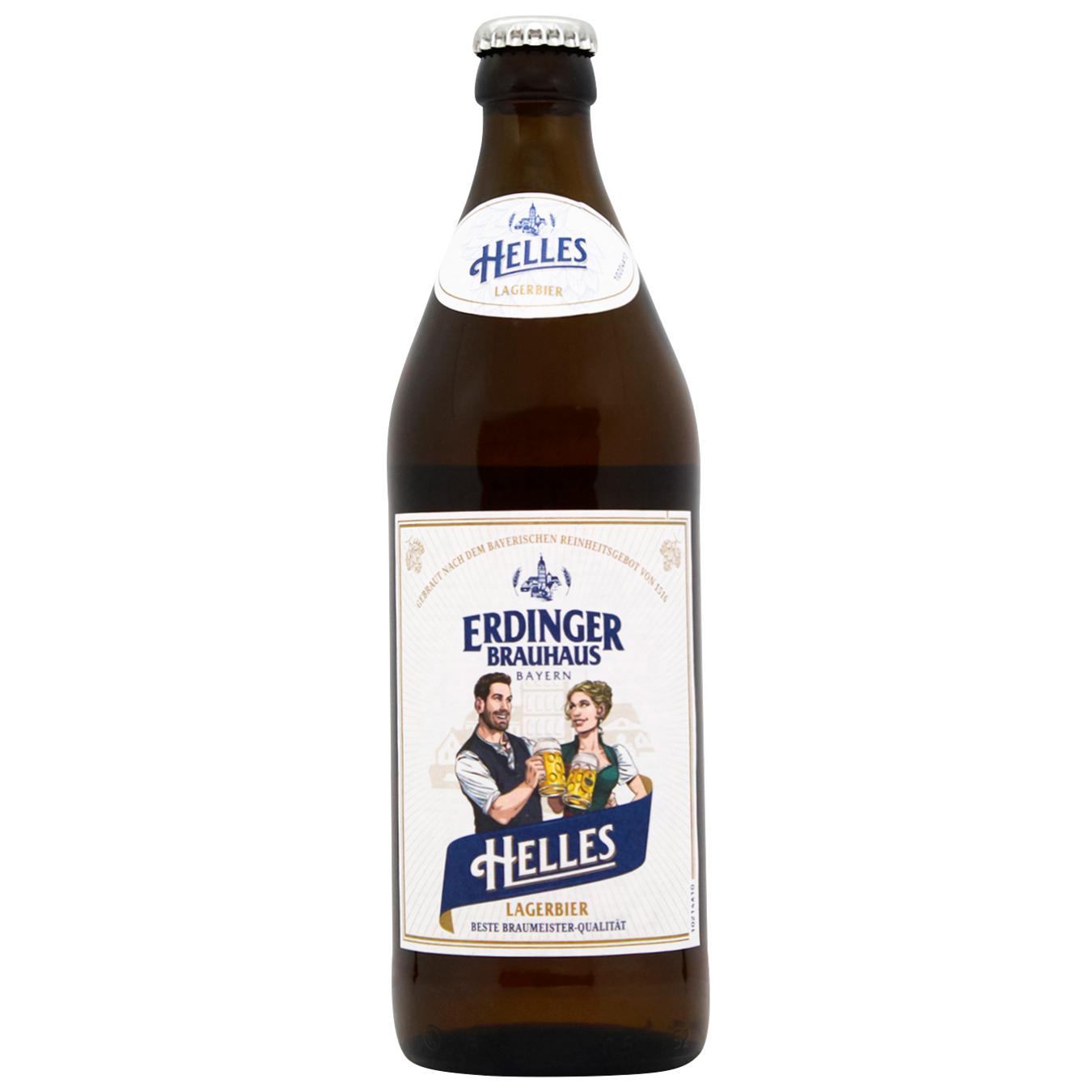 Пиво Erdinger Brauhaus Helles светлое фильтрованное 0,5 л купить по лучшей цене в Киеве, Украине ...